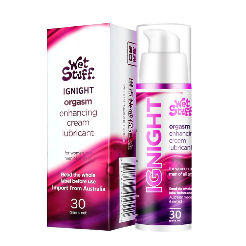 LUBRICANTE EXCITANTE A BASE DE AGUA EFECTO HORMIGUEO WET STUFF IGNIGHT – Touchme